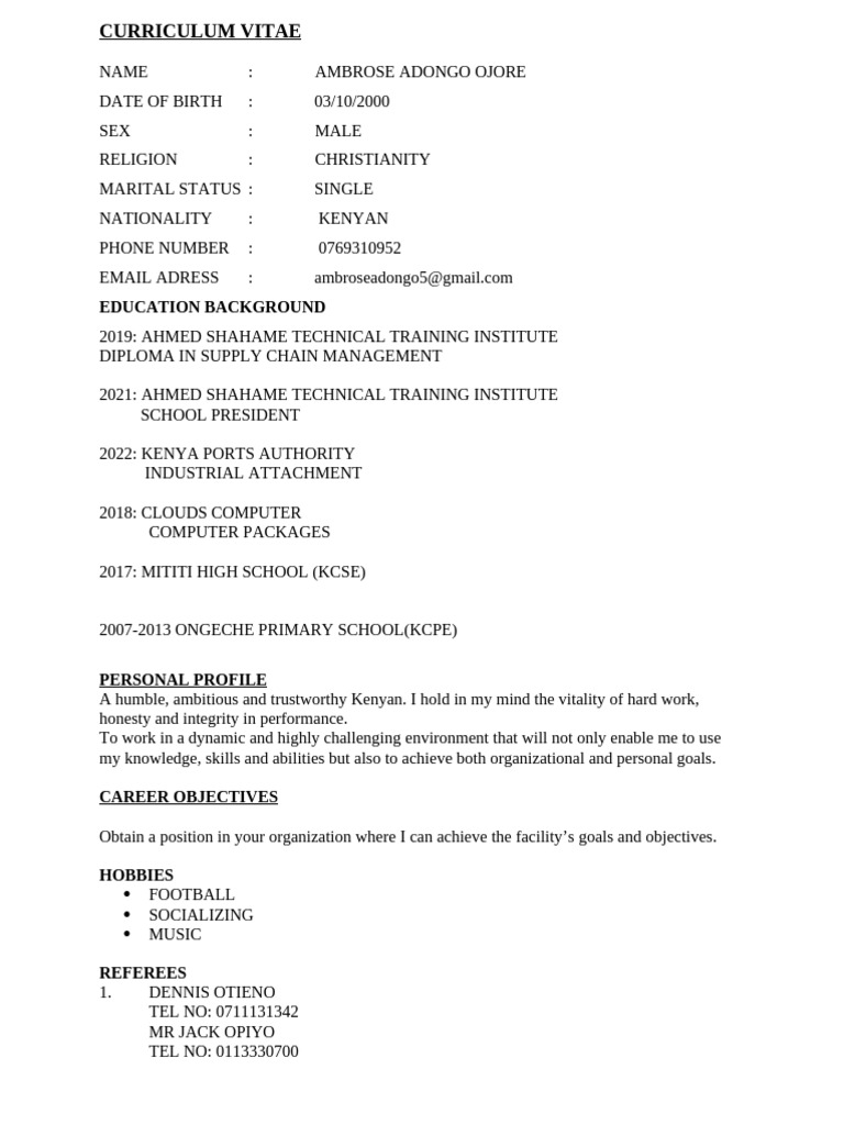 Education Background | PDF