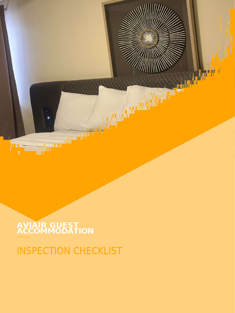 Checklist Guest Accommodation 2023 | PDF | Bathroom | Bedroom