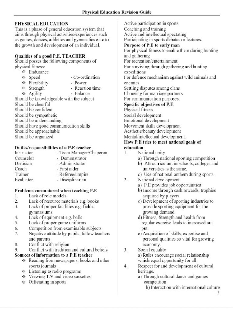 Pe Notes Full Doc - Wps Office | PDF