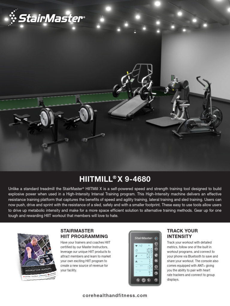 StairMaster HIIT MillX Product Sheet | PDF | High Intensity Interval ...