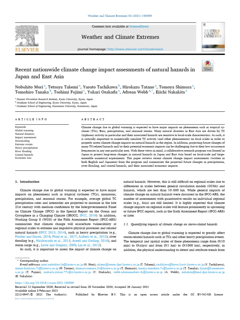 Mori et al. - 2021 - Recent nationwide climate change impact assessment ...