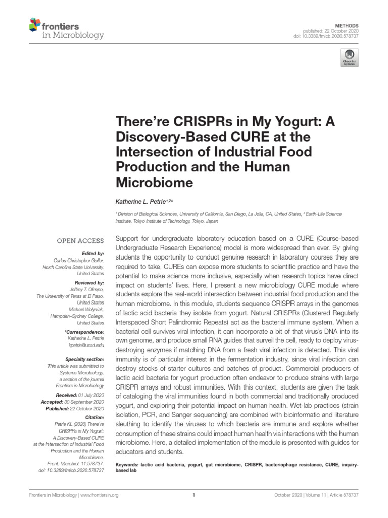 CRISPR | PDF | Crispr | Dna Sequencing