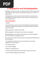BiographySentenceStarters 1 | PDF