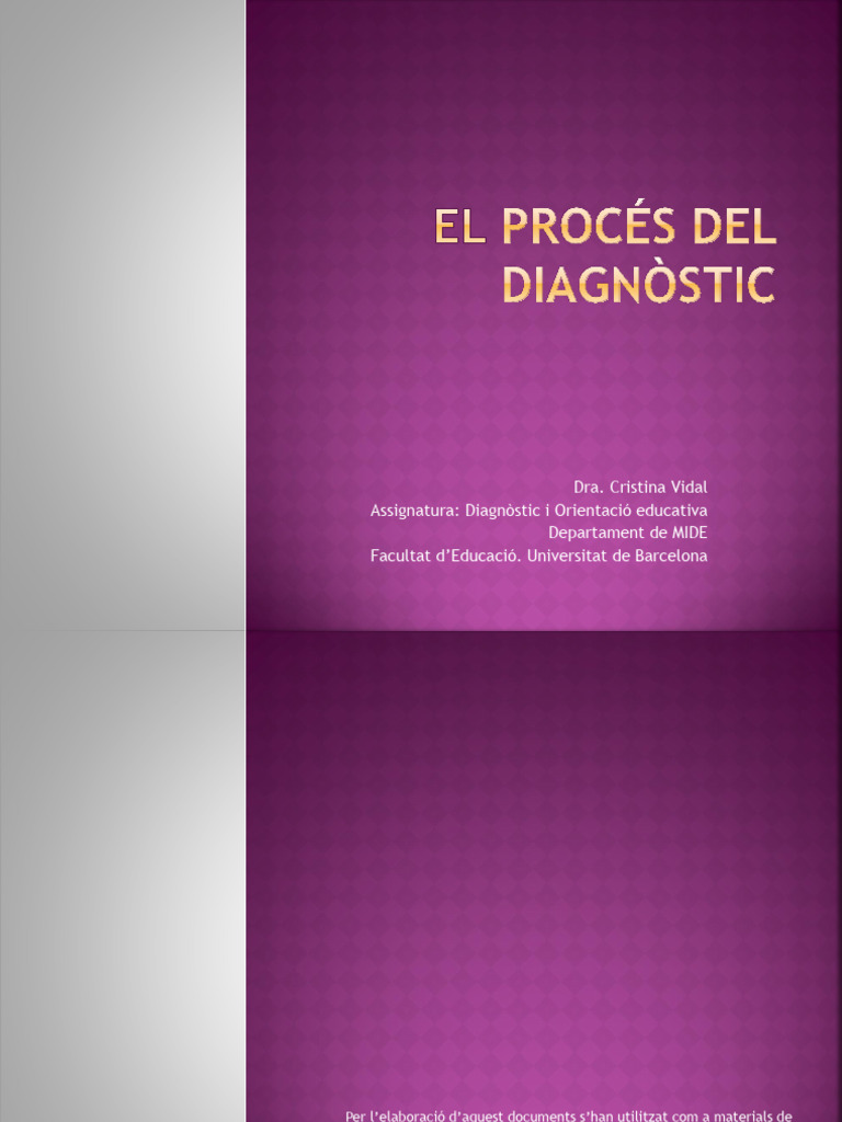 T2-El procés del diagnòstic | PDF