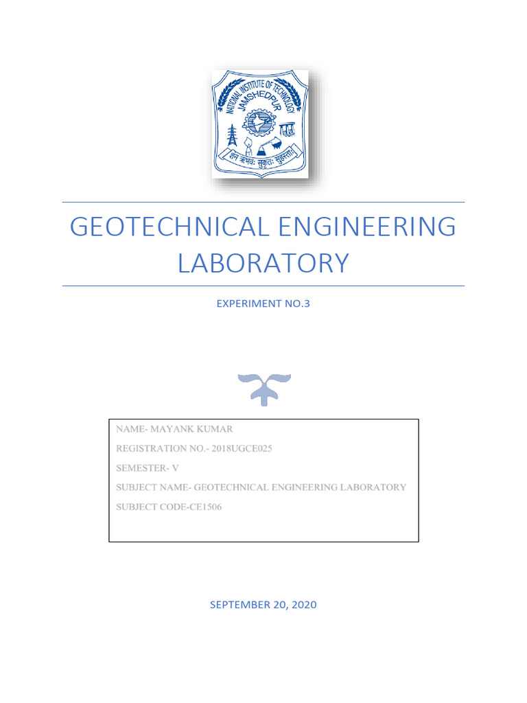 2018UGCE025(GEO_EXP3) | PDF | Density