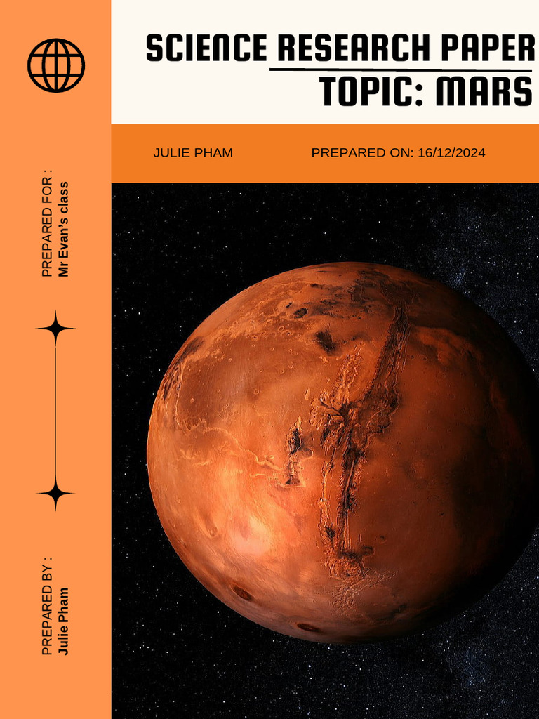 Julie - Science Research Paper - Mars | PDF | Mars | Planets
