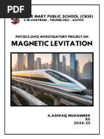 Project On Maglev Train Class 12 | PDF | Train | High Speed Rail