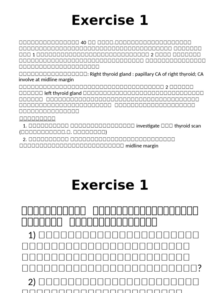patient safety Exercise 1-6 (กลุ่ม1 2567) | PDF