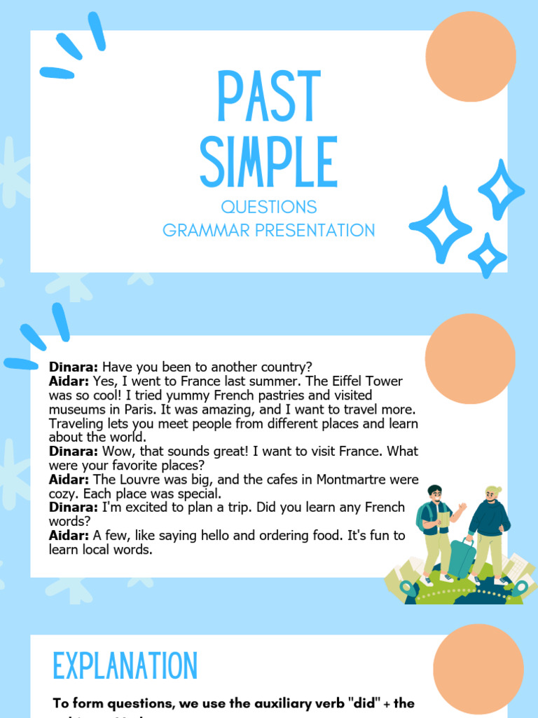 Past Simple Grammar and Questions Guide | PDF
