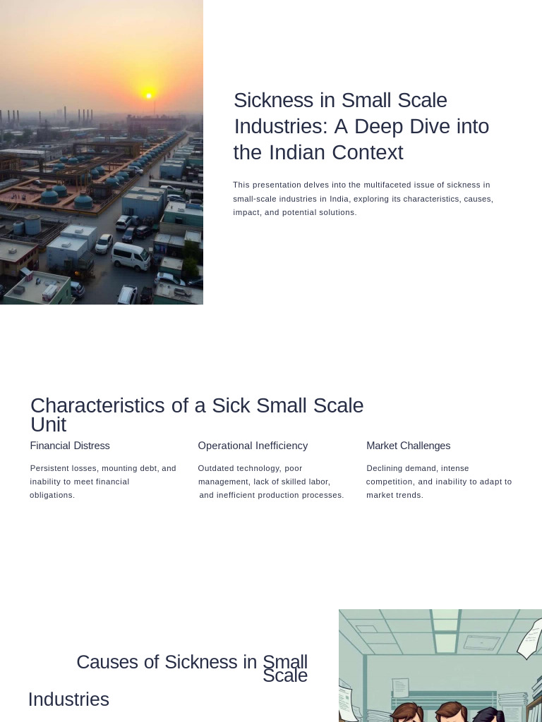 Sickness in India's Small Industries | PDF | Infrastructure | Loans