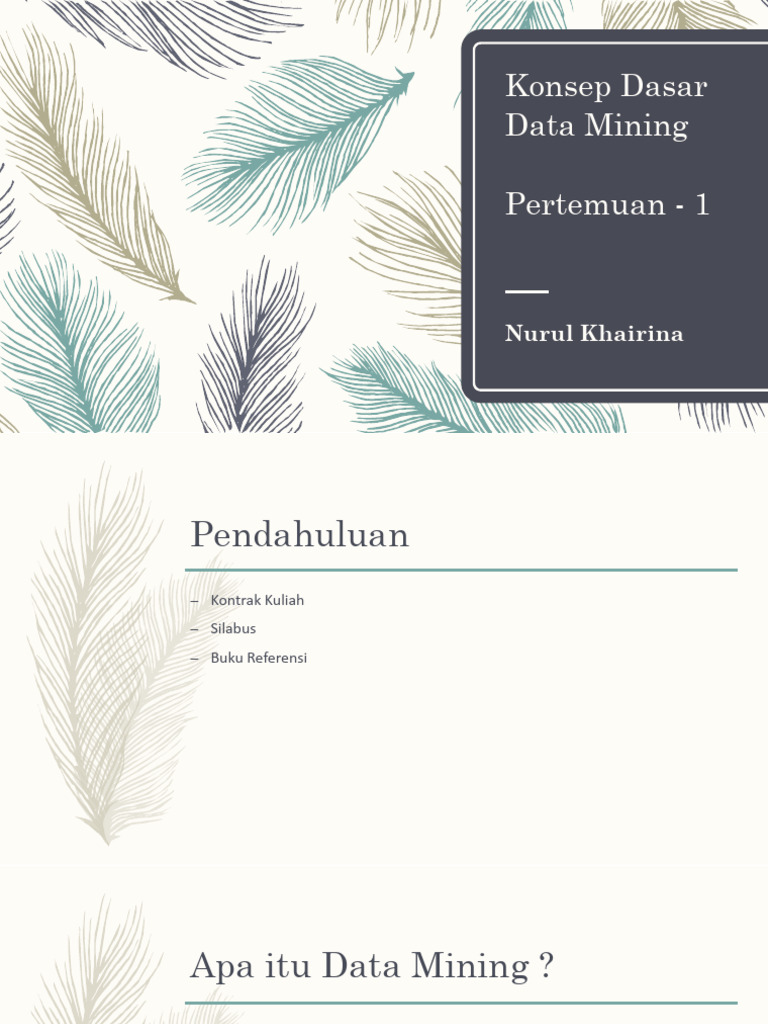 Konsep Dasar Data Mining dan Big Data | PDF