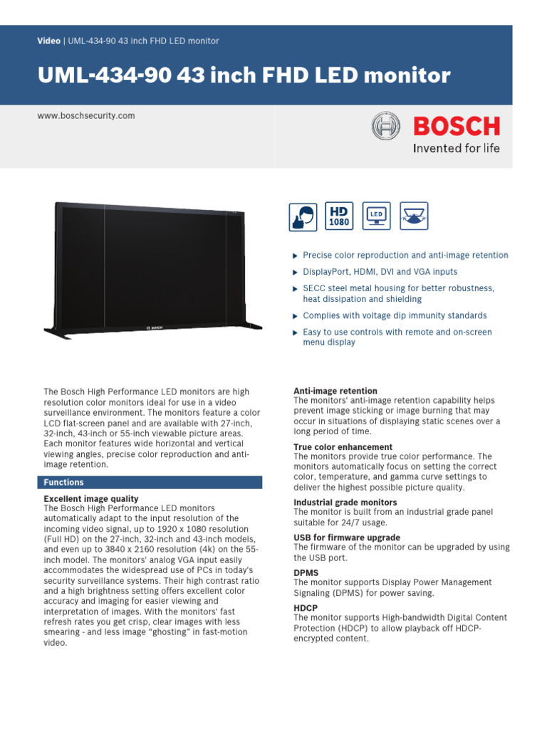 05. MONITOR 43 INCH | PDF | Computer Monitor | Display Resolution