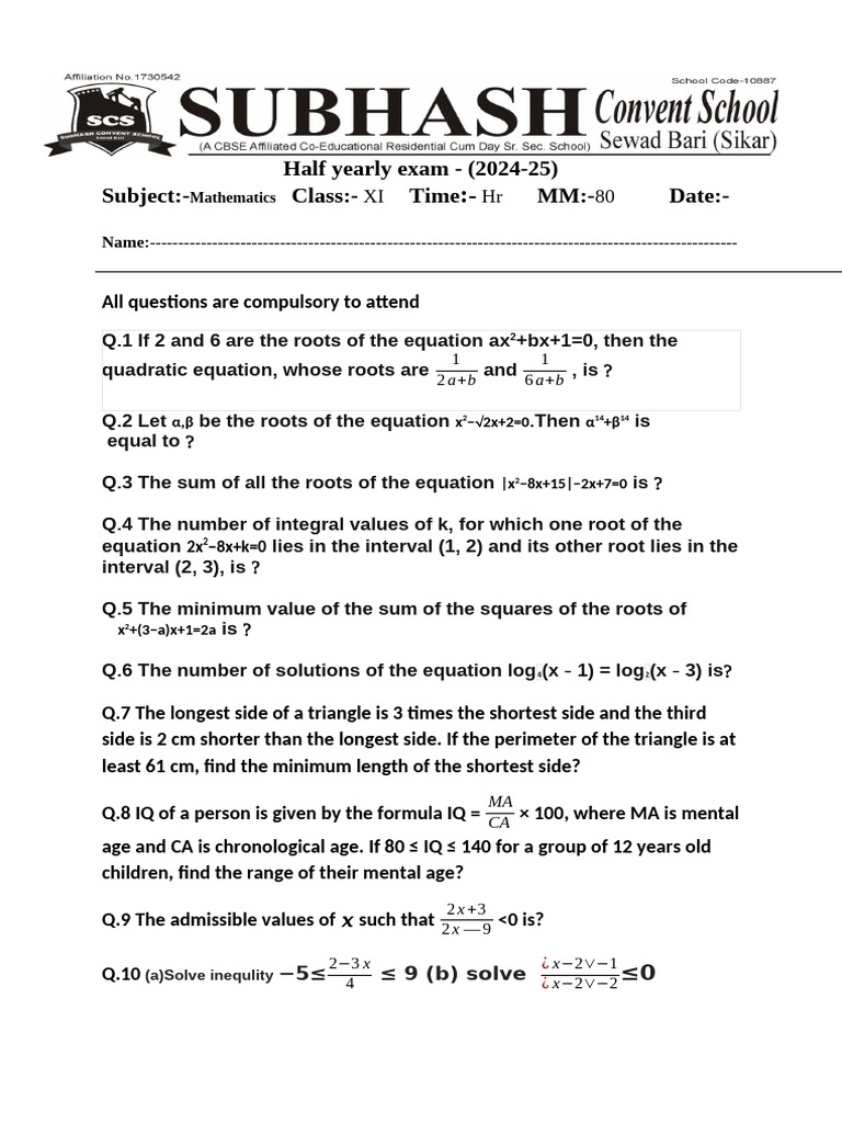 SAGAR SIR 11 MATHS New | PDF | Triangle | Mathematics