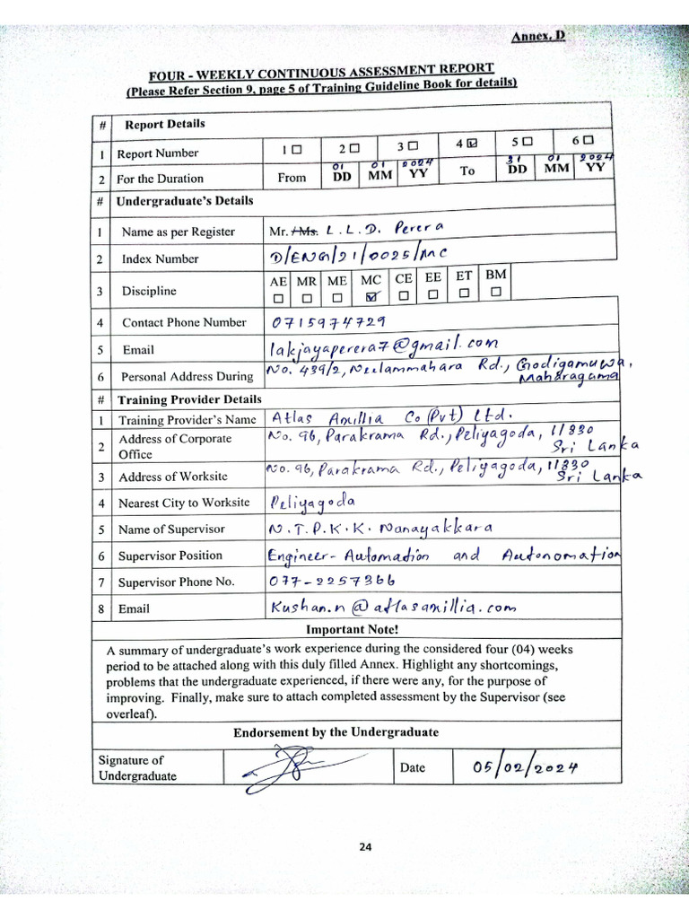 Annex. D January | PDF