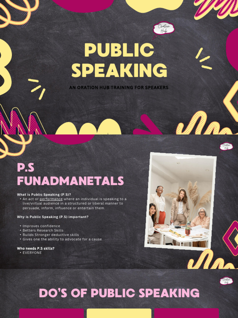 Public Speaking Manual 2025 | PDF | Public Speaking | Speech