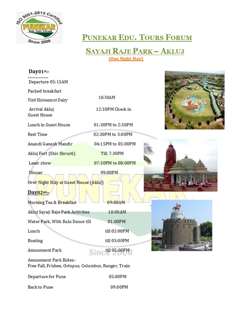 1N2D Sayaji Raje Park Akluj (6) | PDF