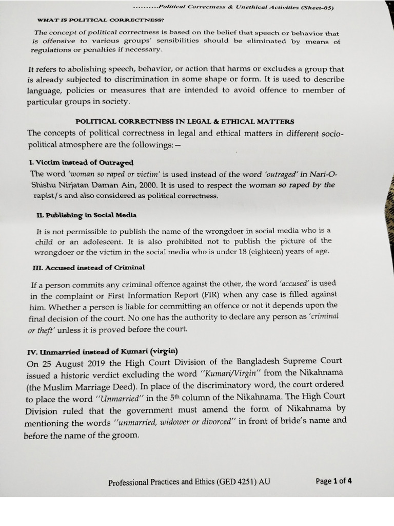 Political Correctness | PDF