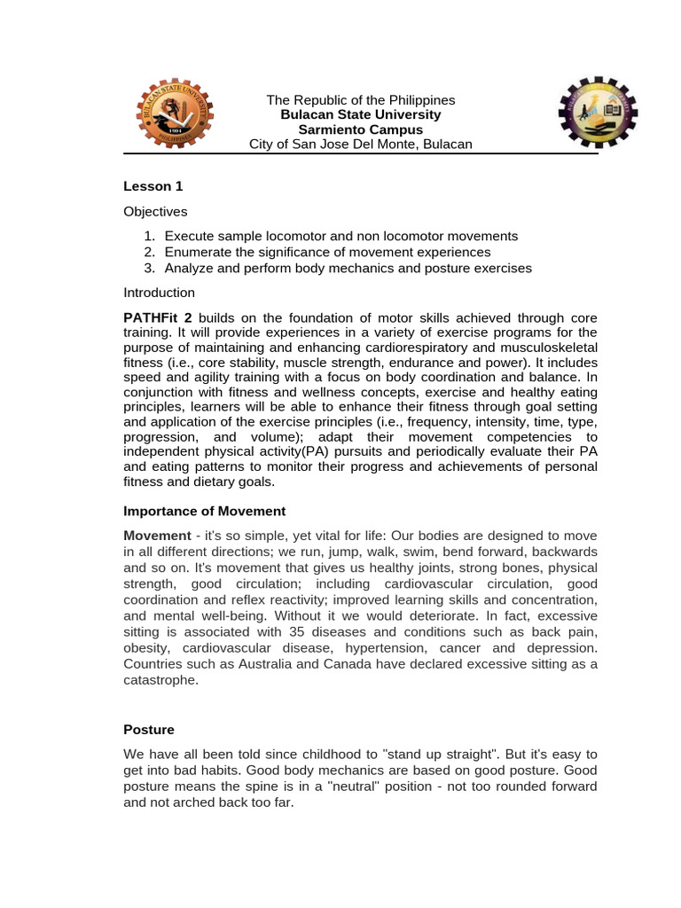 MODULE-PATHFIT-2 | PDF | Strength Training | Dehydration