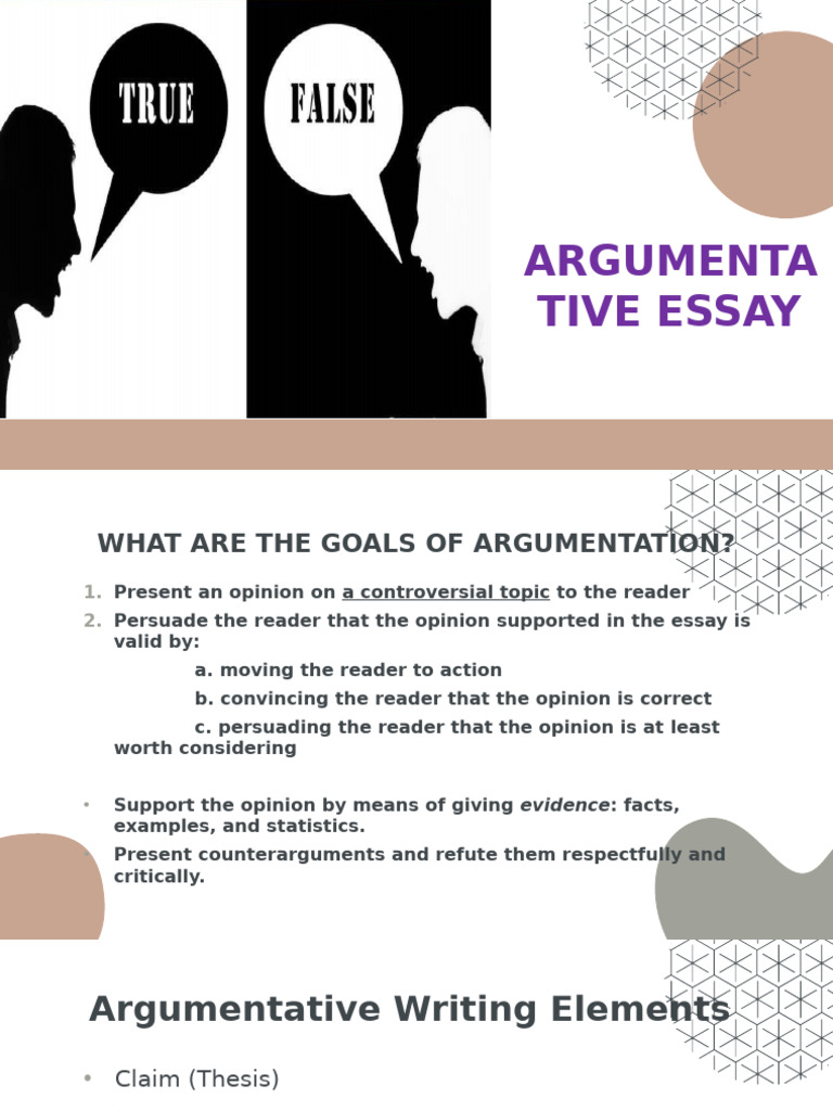 Argumentative Writing | PDF | Argument | Essays