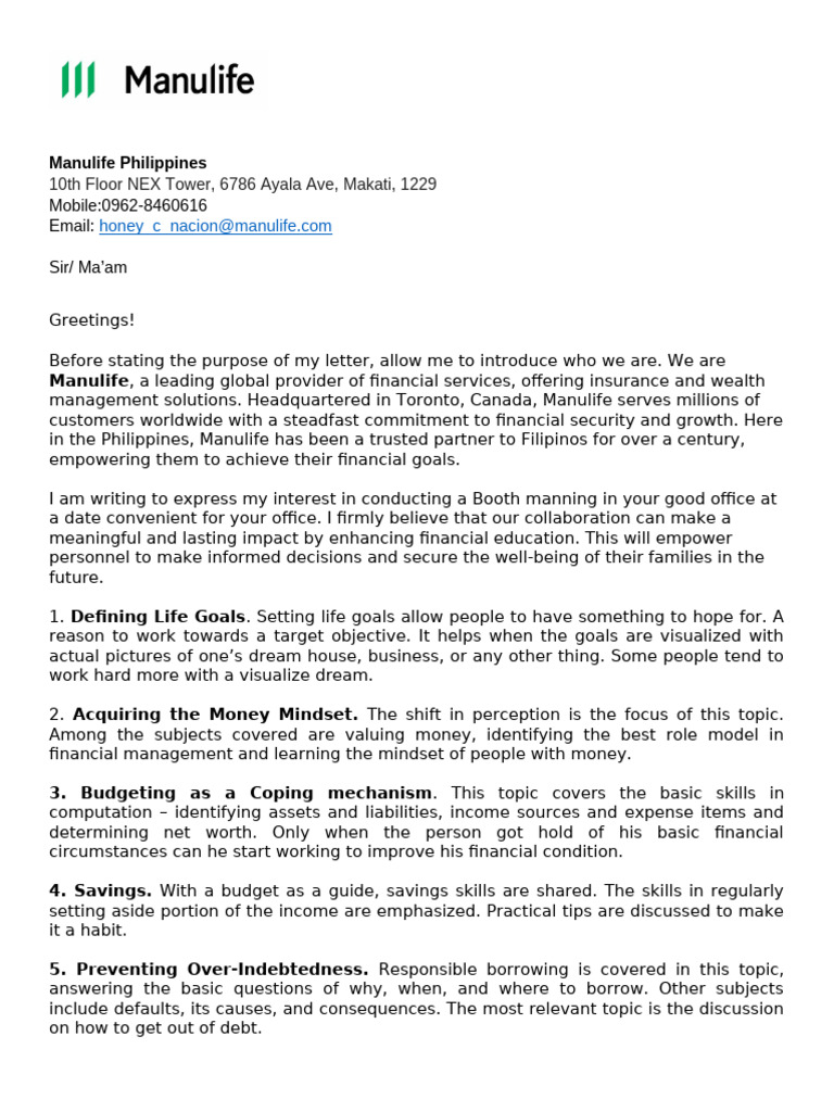 Financial Literacy for Employees | PDF | Goal | Mindset