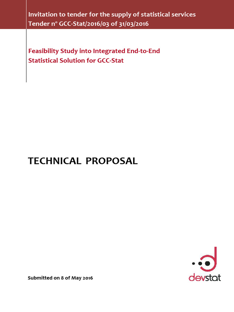 Technical proposal - GCC-Stat (مرفق2) | PDF | Metadata | Swot Analysis