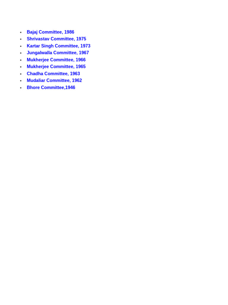 Health Committees in India History | PDF