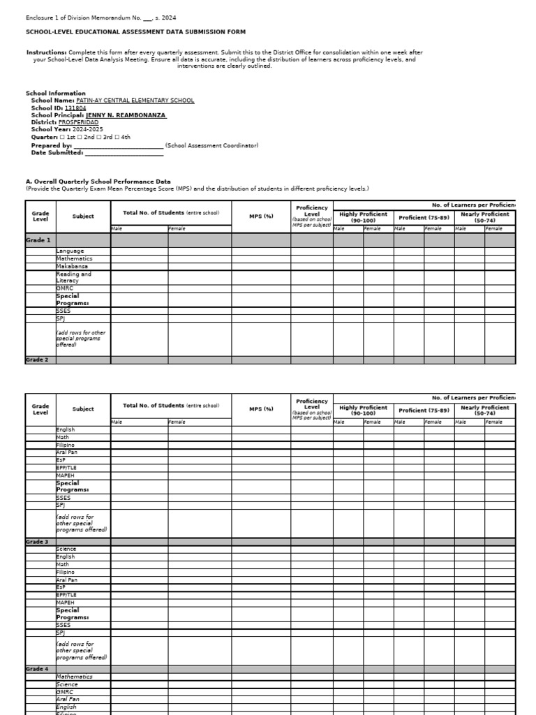 Assessment-Report-Forms-2 | PDF | Cognition | Pedagogy