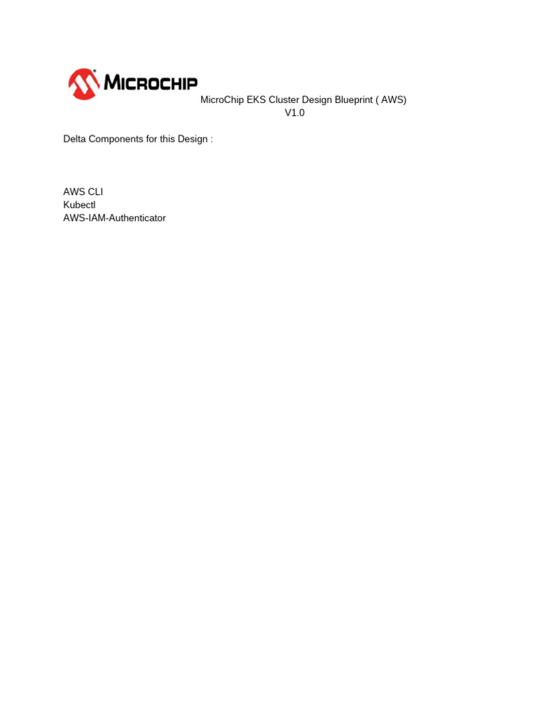 MicroChip EKS Cluster Design Blueprint (AWS) | PDF