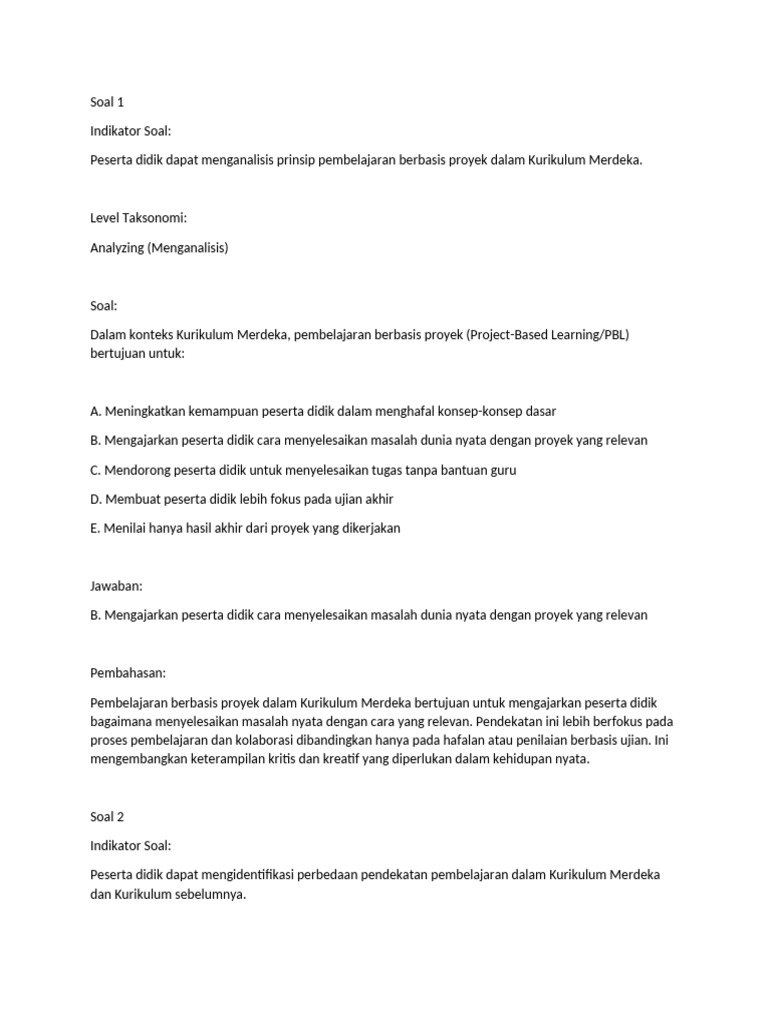 Resume LK3 Soal Hots | PDF