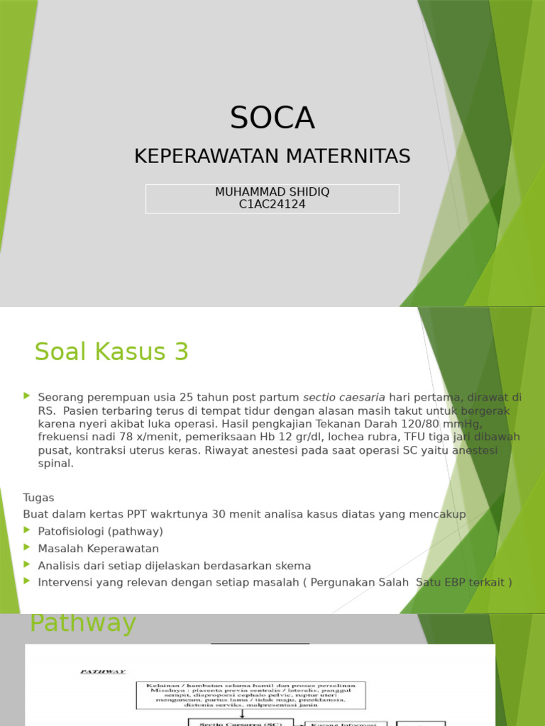 SOCA MATERNITAS MUHAMMAD SHIDIQ | PDF