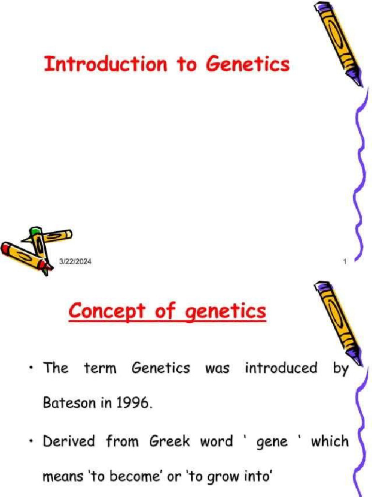 Genetics Introduction | PDF