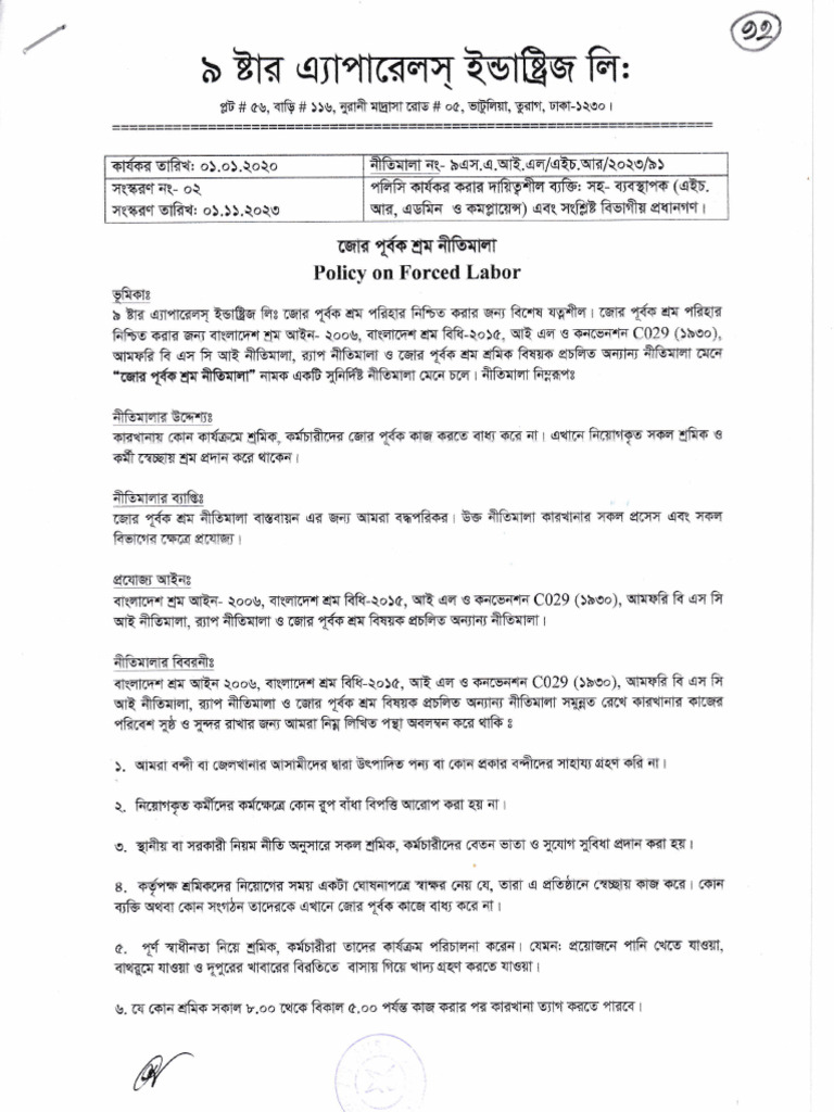 Analysis of Forced Labor Practices | PDF