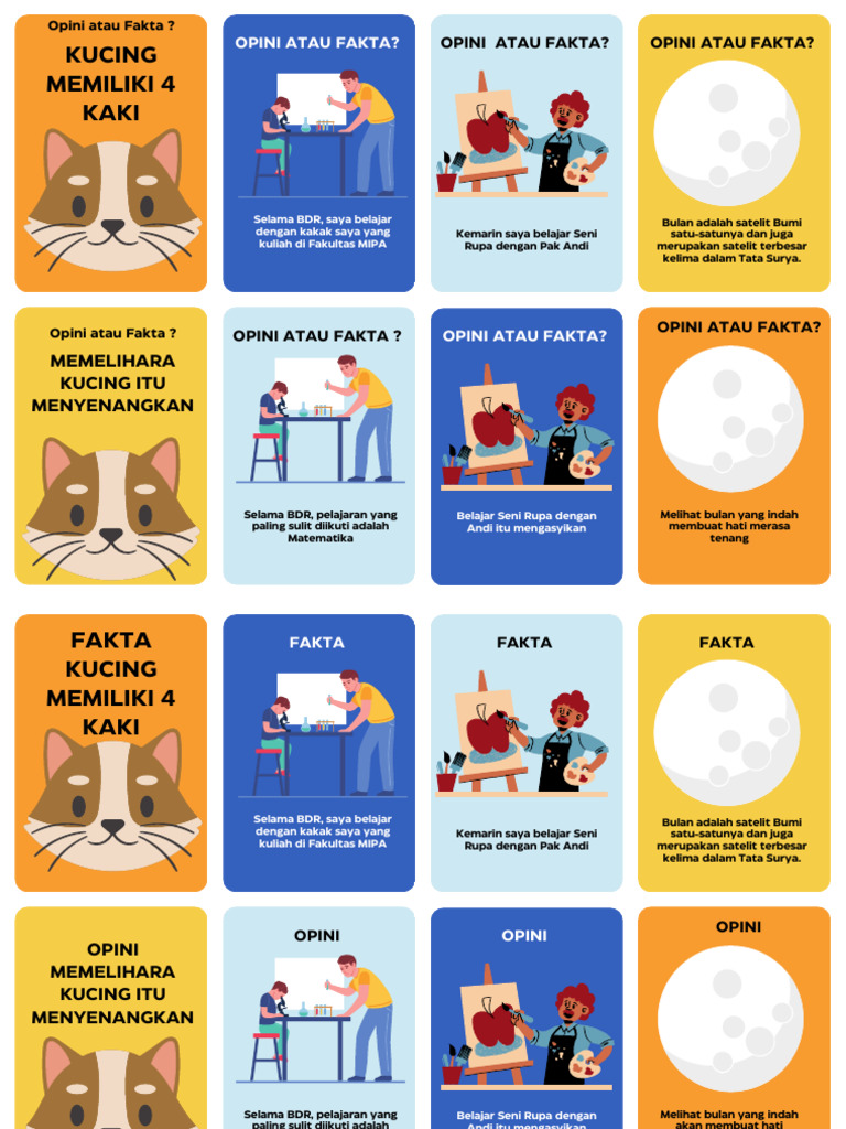 Kartu Opini Fakta | PDF