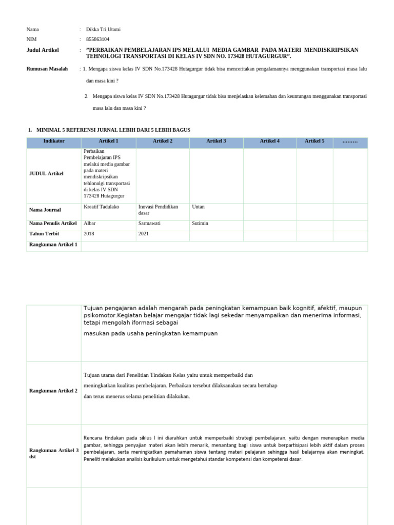 Format Tugas 1 | PDF