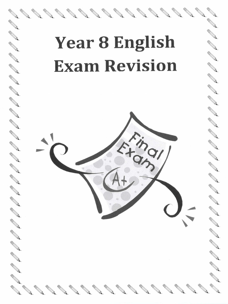 Year 8 Exam Revision Booklet English | PDF