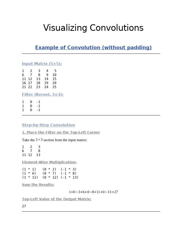 Visualizing Convolutions(EN) | PDF | Matrix (Mathematics) | Algorithms