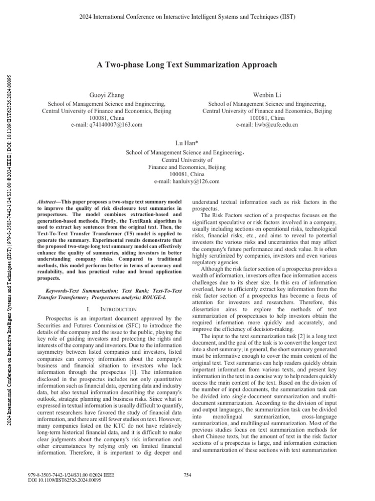 A_Two-phase_Long_Text_Summarization_Approach | PDF | Applied Mathematics | Cognitive Science