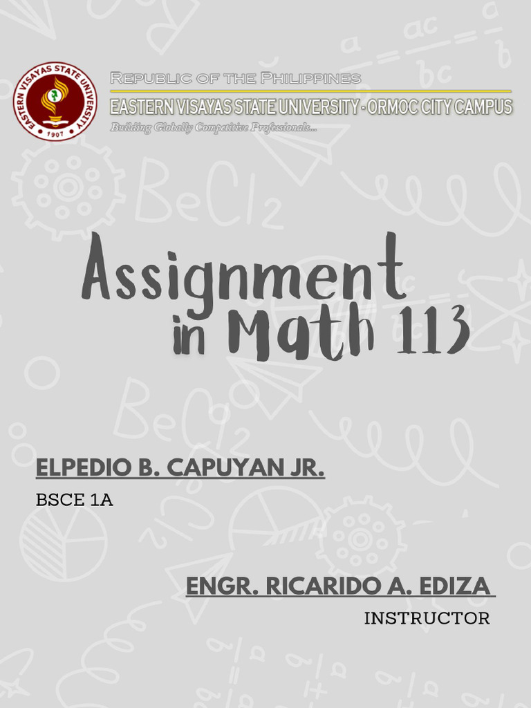 Capuyan - Algebra Assignment | PDF