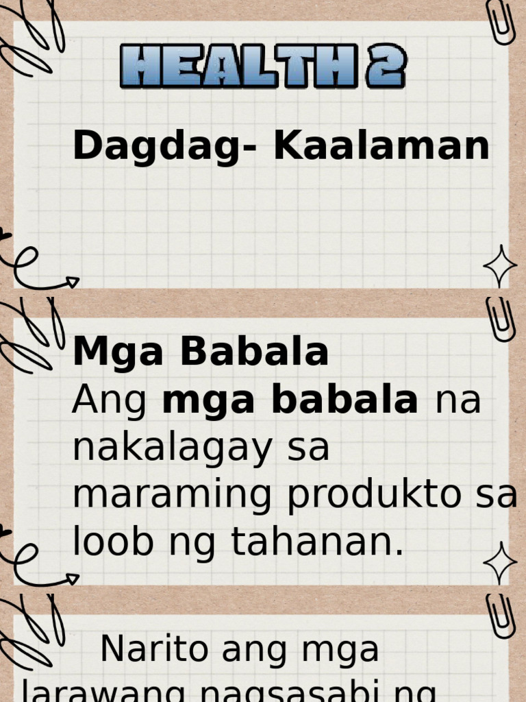 Health 2 Dagdag Kaalaman | PDF