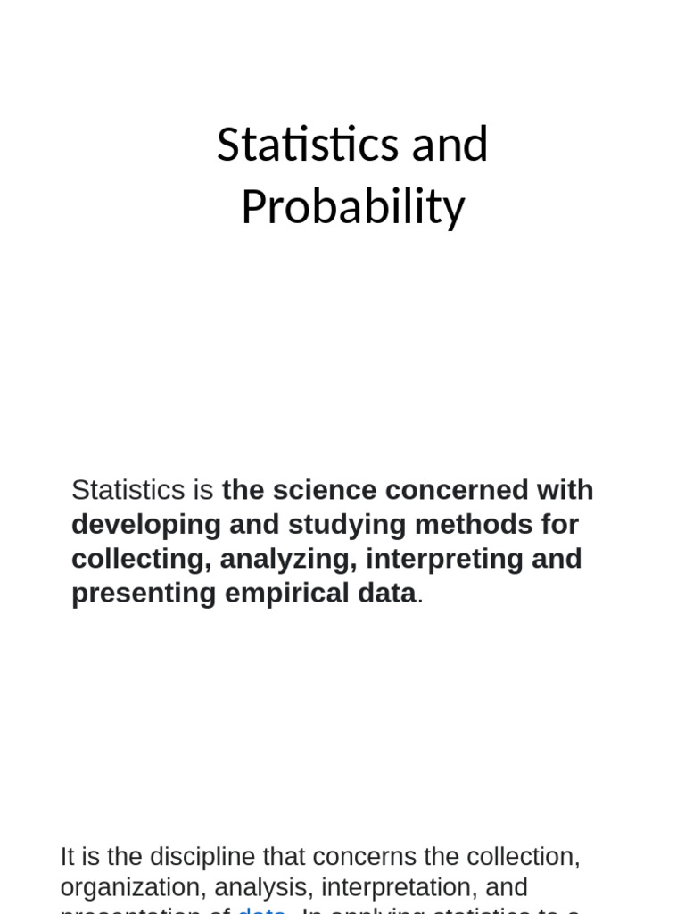 PPT of Statistics and Probability 2023 | PDF | Statistics | Probability Distribution