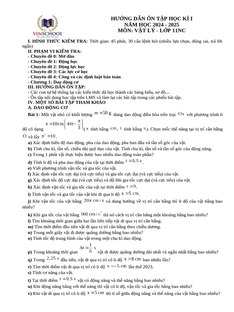 HK I Hdot 24 25 | PDF