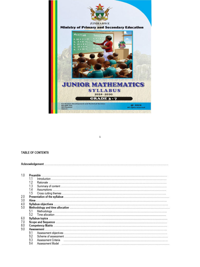 Mathematics Junior Grade 3 - 7 Hbc | PDF | Area | Rectangle
