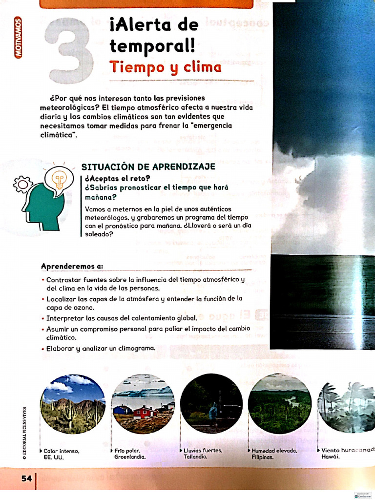Unidad 3 Tiempo y Clima | PDF