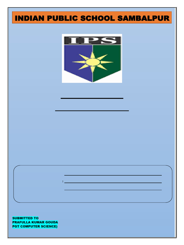 CLASS 12 COMPUTER SCIENCE PRACTICAL FILE 2023 24 - Extracted | PDF | Table (Database) | Databases