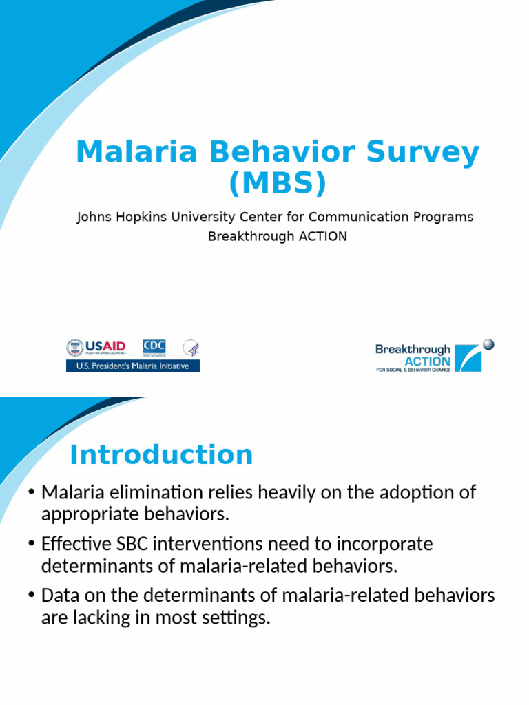 MBS Overview Presentation Generic En | PDF | Malaria | Prenatal Development