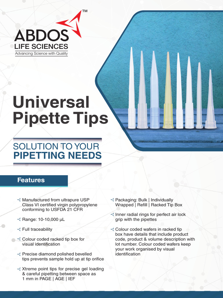 Universal Pipette Tips | PDF