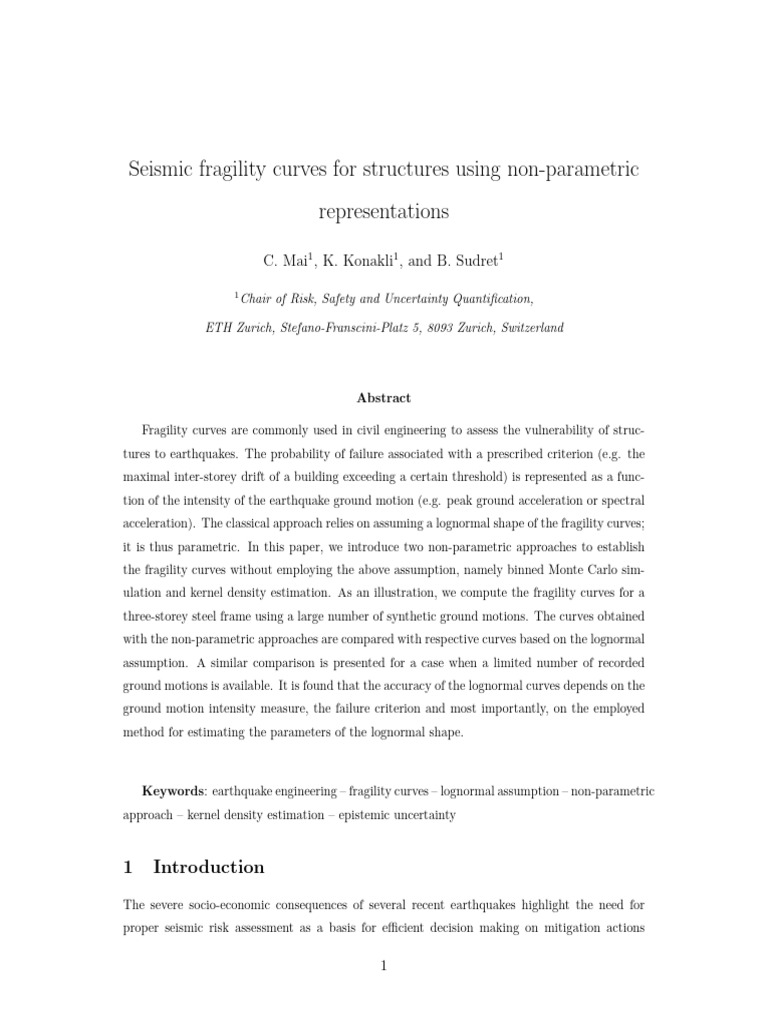 Mai et al. - 2017 - Seismic fragility curves for structures using non ...