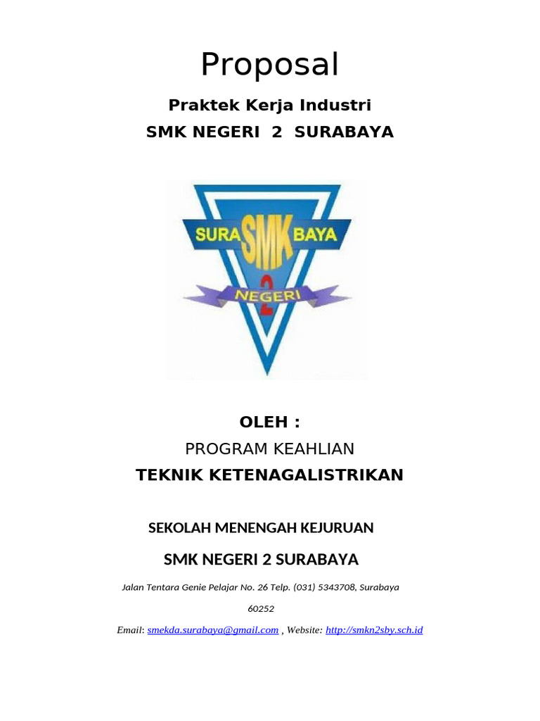 Proposal Magang Listrik TP.25-26 Titl | PDF