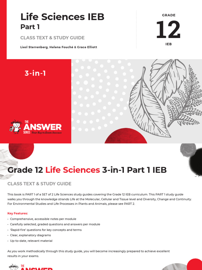 GR 12 Life Sci IEB P1 3in1 Extracts Mar 2024 | PDF | Translation ...