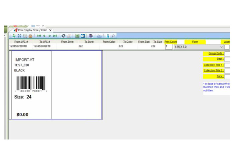 UPC Barcode Template | PDF